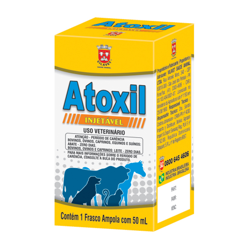 Atoxil Injetável 50ml - Centro Norte Distribuidora de ração e ...